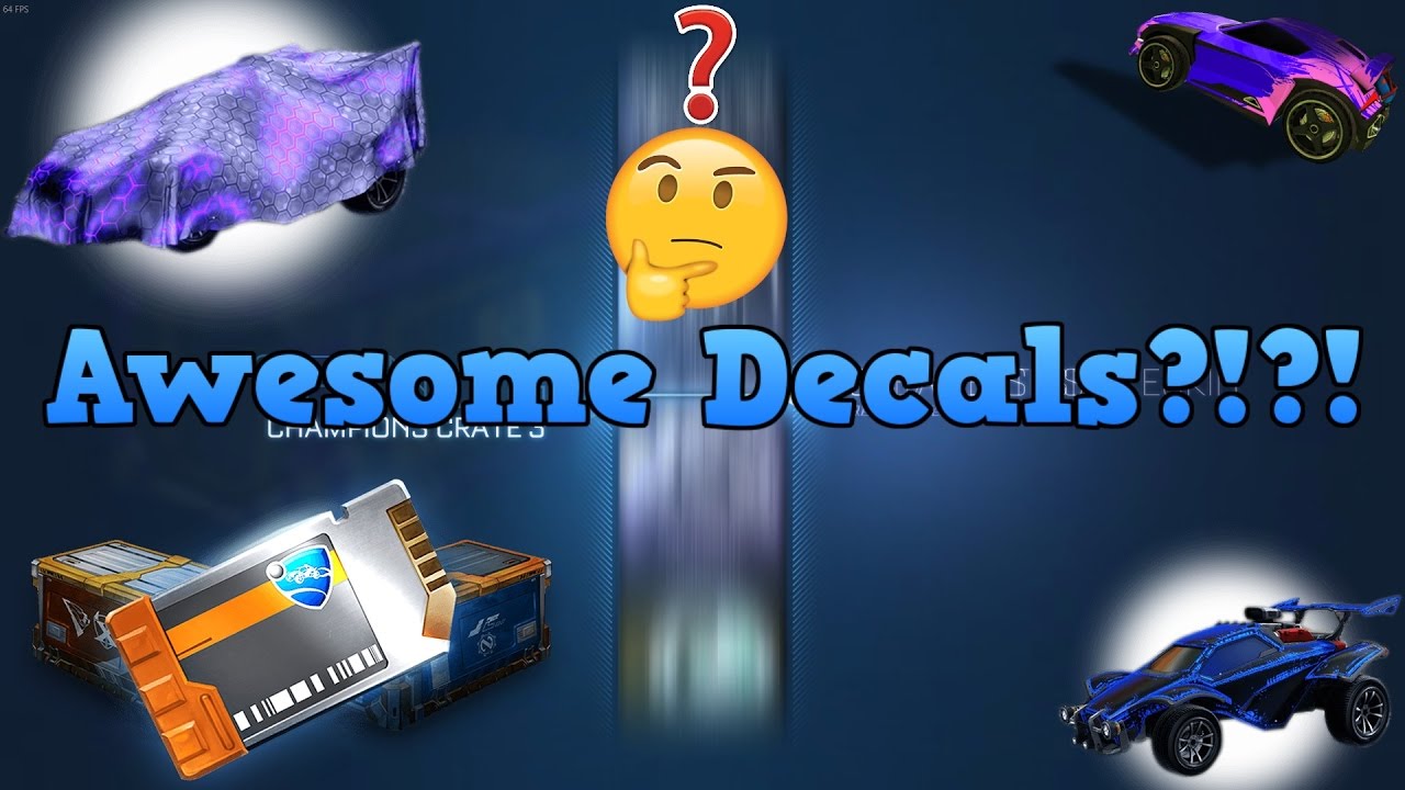 AWESOME DECALS?!?! ROCKET LEAGUE CRATE UNBOXING #4 - YouTube