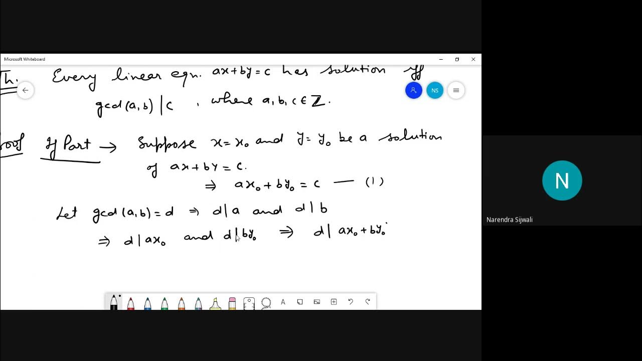 Linear Diophantine Equations 1 - YouTube