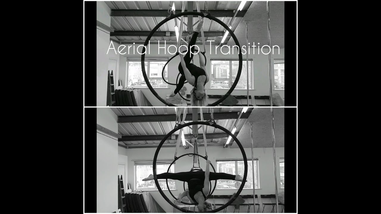 Advanced Aerial Hoop Transition - Extended Hocks Split & Shoulder stand ...
