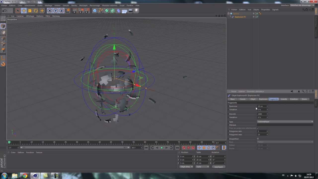 Cinéma 4D Tuto Explosion FX - YouTube