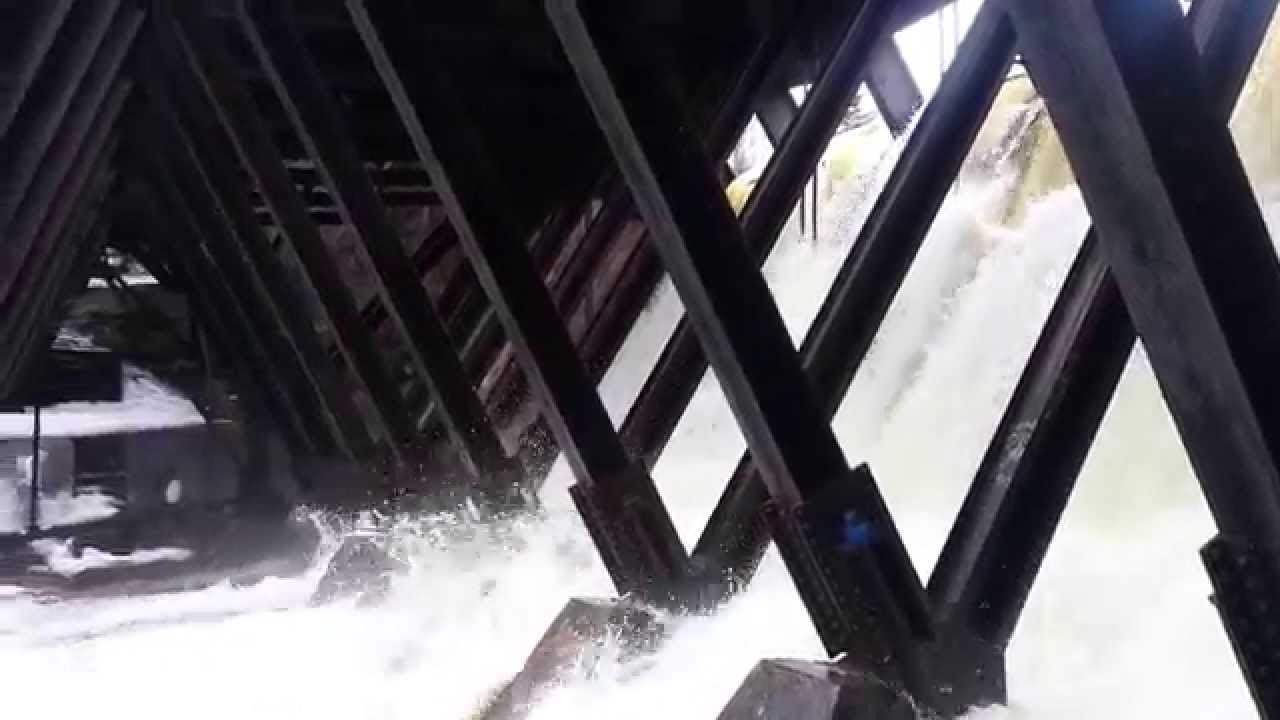 Redridge Steel Dam (Spring Runoff) - YouTube