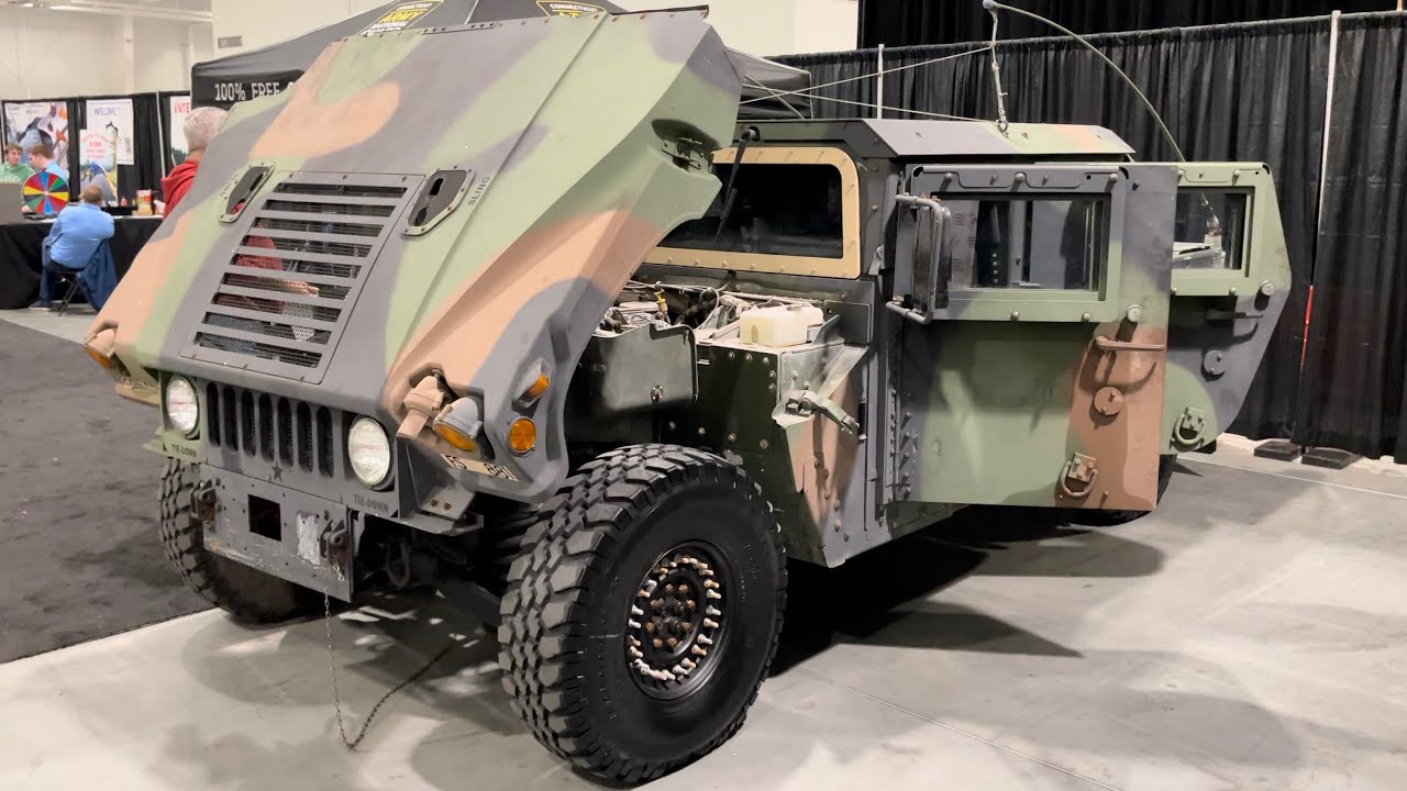 Camouflage Bulletproof U.S. Military Humvee - YouTube