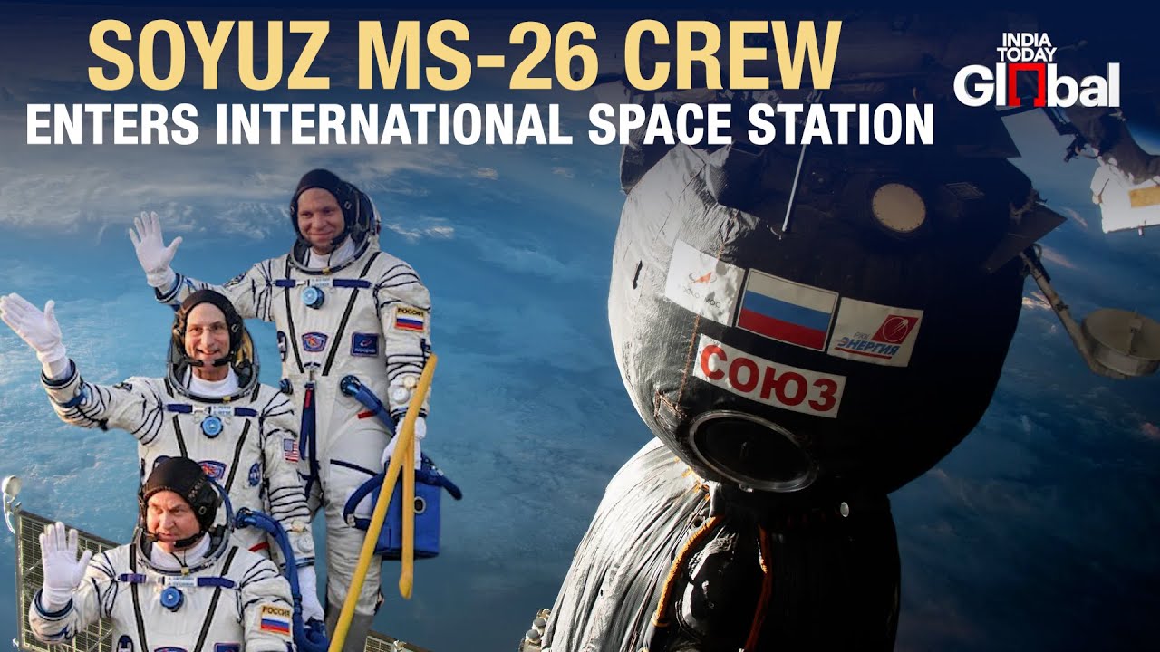 LIVE: New Crew Arrives At The International Space Station On The Soyuz ...