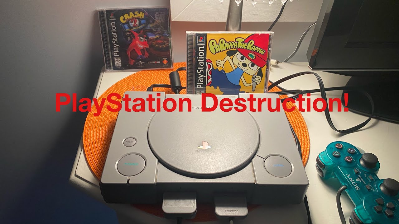 Sony PlayStation destruction - YouTube