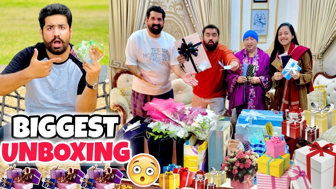 BIGGEST UNBOXING Of Ali’s BIRTHDAY GIFTS! 🎁 | Itnay Saaray Tohfay Mil ...