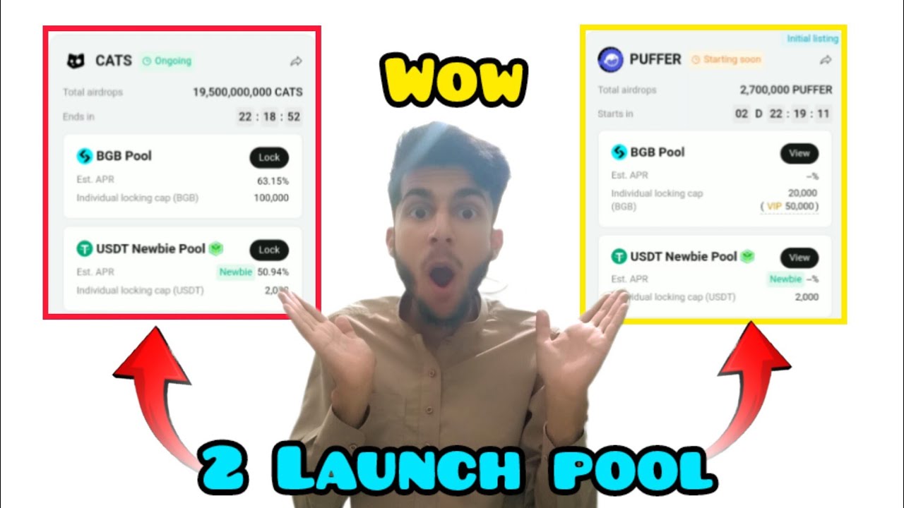 CATS TOKEN RECEIVED IN BITGET || BITGET LAUNCHPOOL | 2 LAUNCH POOL IN SAME TIME || PUFFER ...