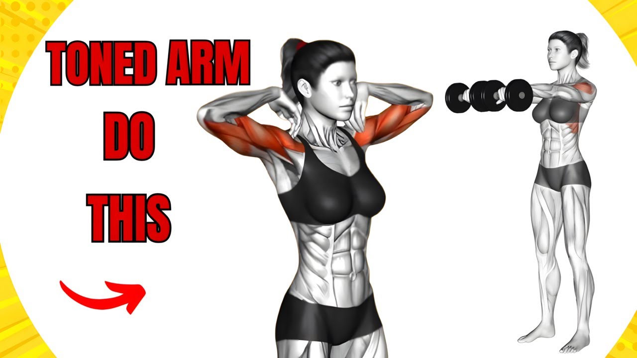 How to Get Toned Arms Fast: Dumbbell Workout Only - YouTube