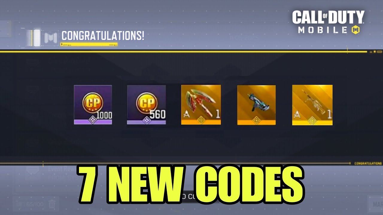 *NEW CODES* CALL OF DUTY MOBILE REDEEM CODES 2025 CP | CODM REDEEM CODES | COD MOBILE CP CODES ...