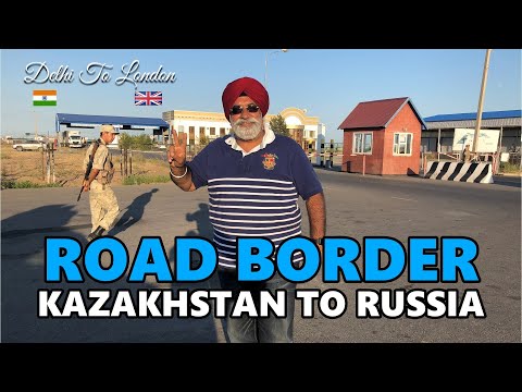 Disappointed when enter in RUSSIA Border @theturbantraveller #russia #kazakhstan #car #road #border