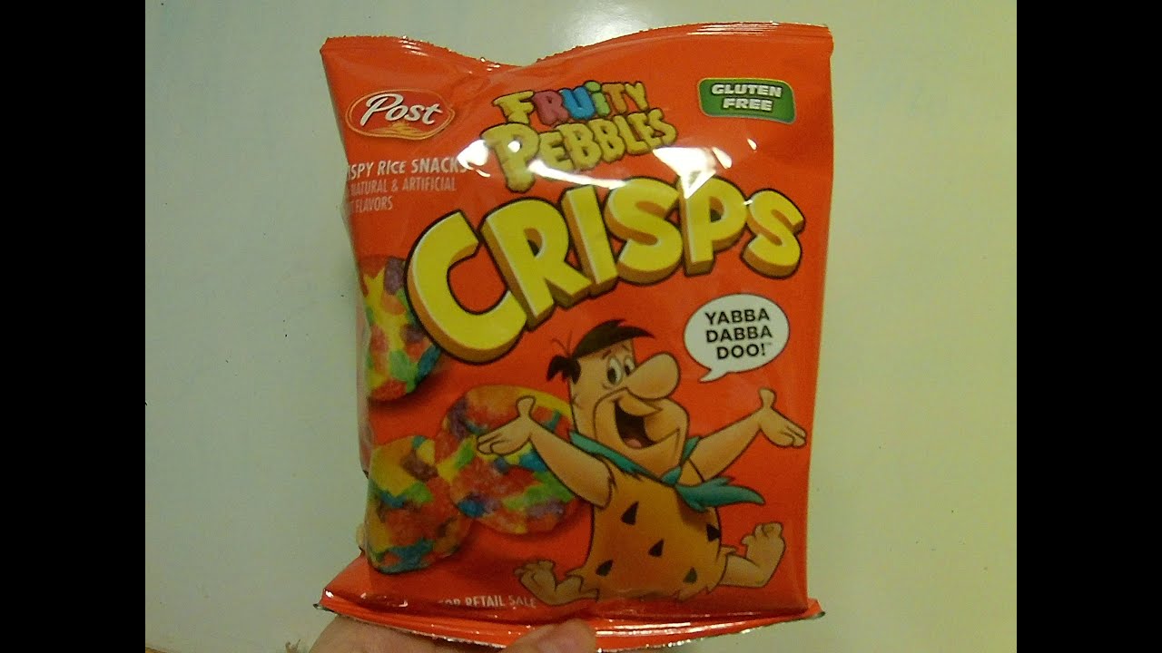 FRUITY PEBBLES CRISPS UNBOXING - YouTube