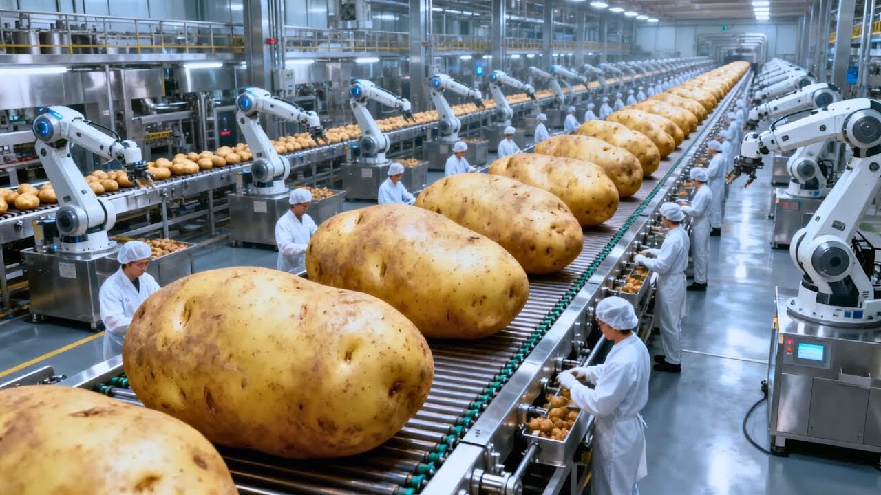 Inside a Modern Potato Chip Factory: From Whole Potatoes to Perfectly ...