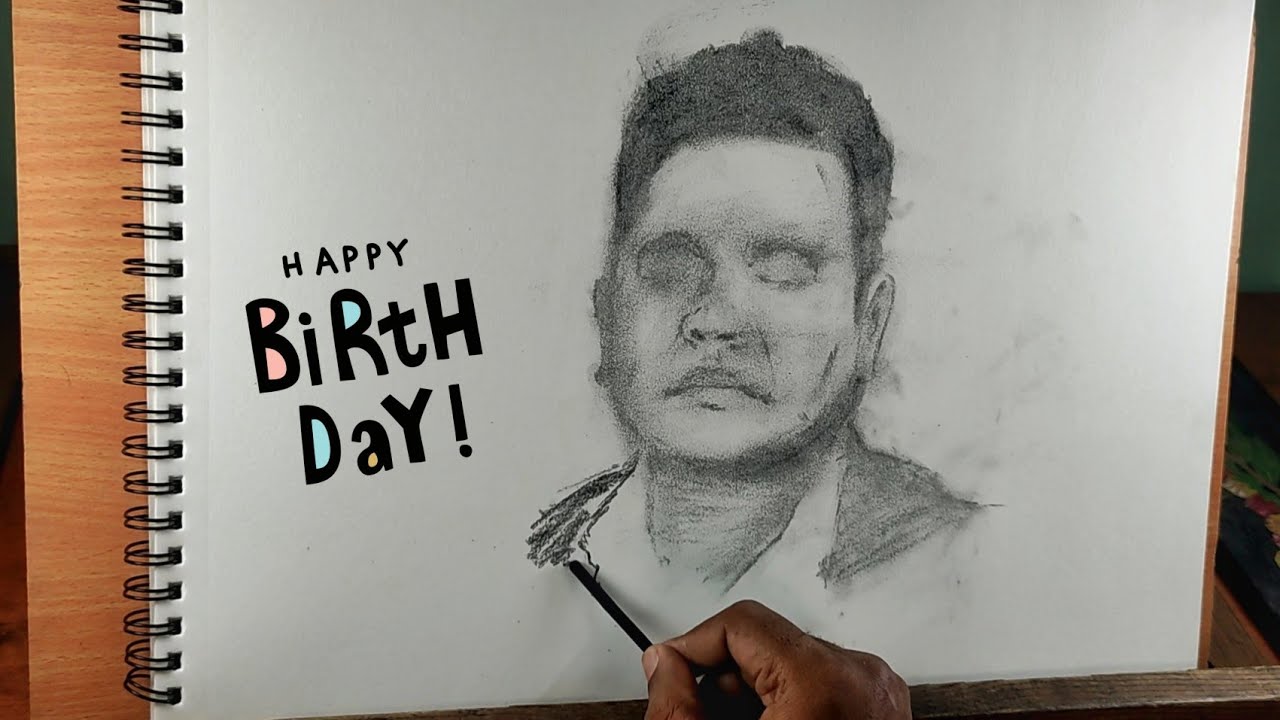 200th Video | A R Rahman | Charcoal Drawing | HBD 🎂 - YouTube