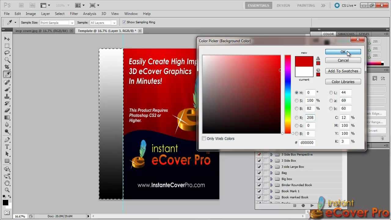 How To Create eCover Artworks For Instant eCover Pro Photoshop Action Script - YouTube
