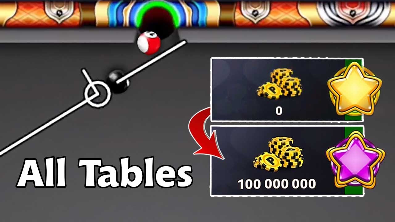8 ball pool Open All Tables 🙀 Gold To Amethyst League 0 To 1 billion ...