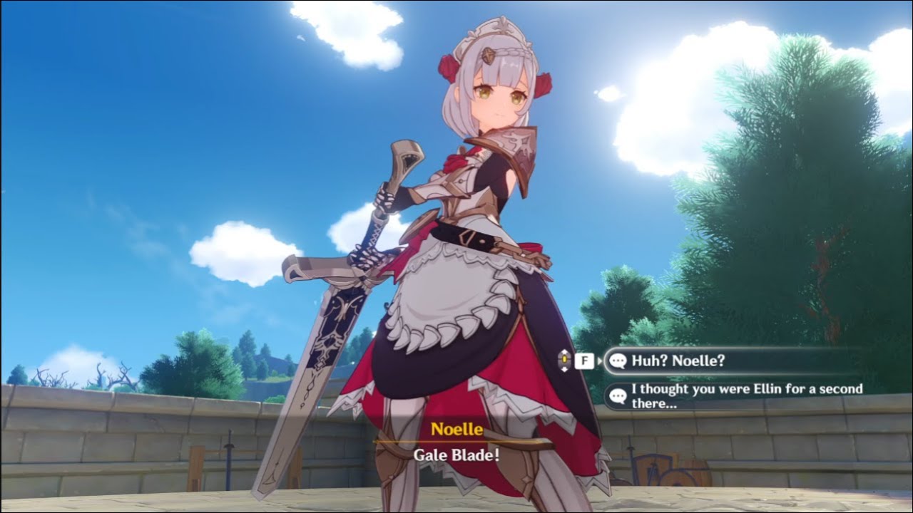 Traveler's Tales: Noelle Copies Jean's Gale Blade | Genshin Impact ...
