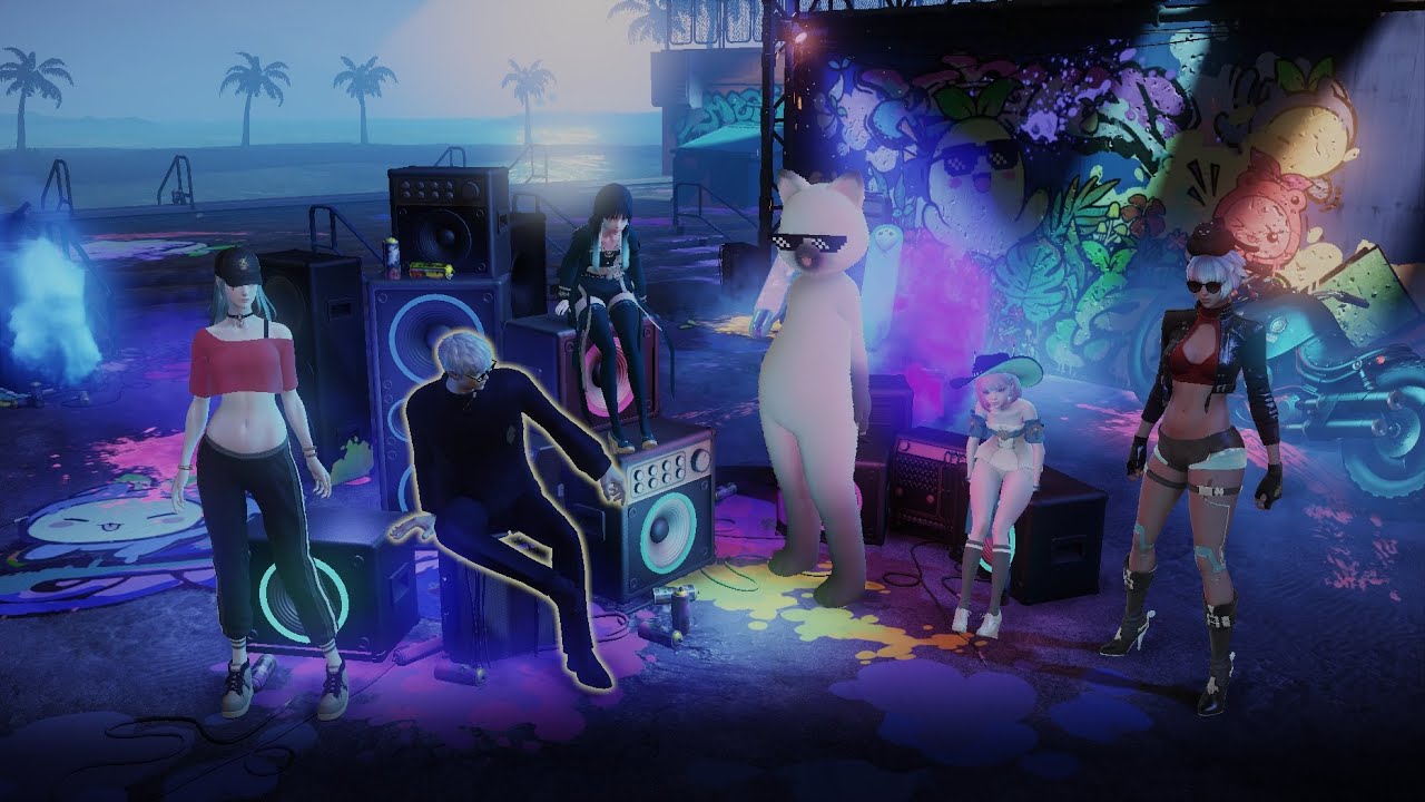 Cool (⌐ _ ) Mokoko Street Wallpaper (BGM: Mokoko Street) Lost Ark ...