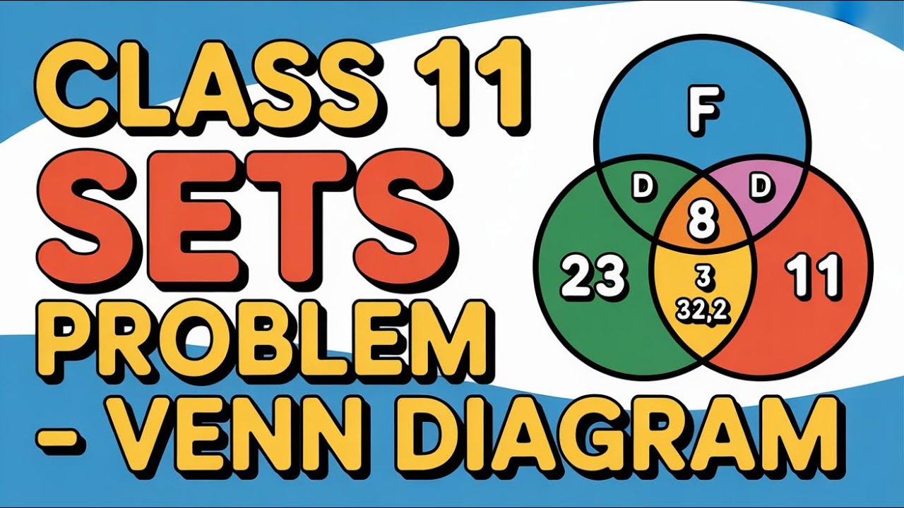 Sets Class 11 | Venn Diagram Problem | Exactly Two Sets Explained - YouTube
