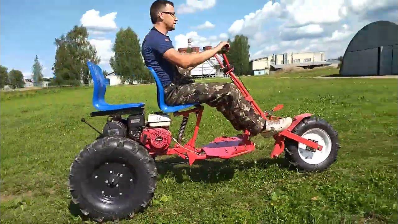"ТРИЦИКЛ-ВЕЗДЕХОД" - адаптер для мотоблока "АГАТ" - YouTube