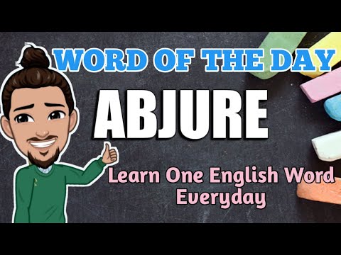 ABJURE | Word of the Day | Learn One English Word Everyday - YouTube