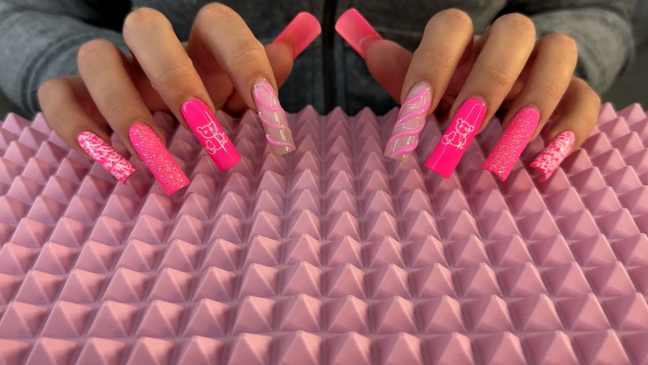 1 HOUR ASMR - Tapping and Scratching Silicone Mat and Pop It ! - YouTube