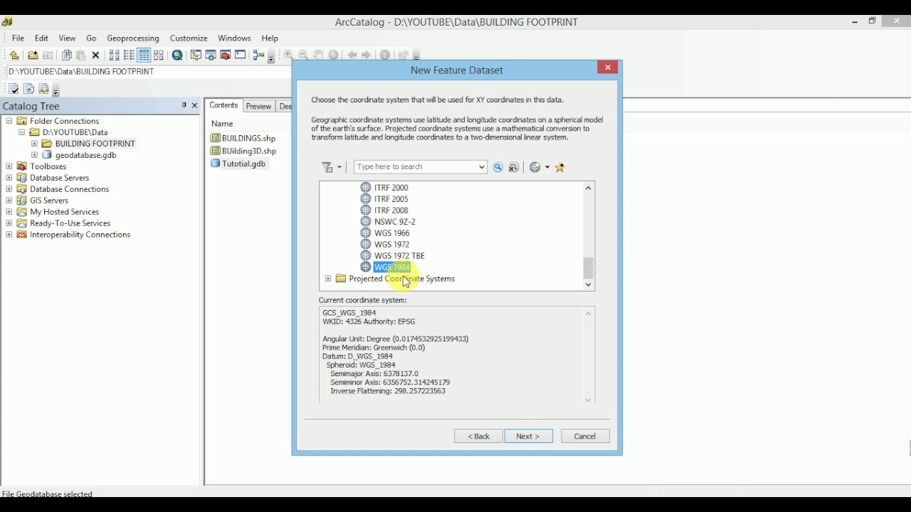 Create Geodatabase In Arccatalog Youtube