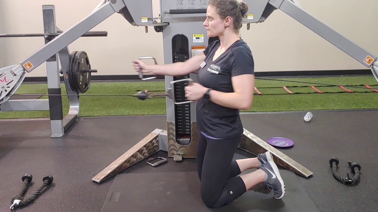 Tall Kneeling Push Pull - YouTube