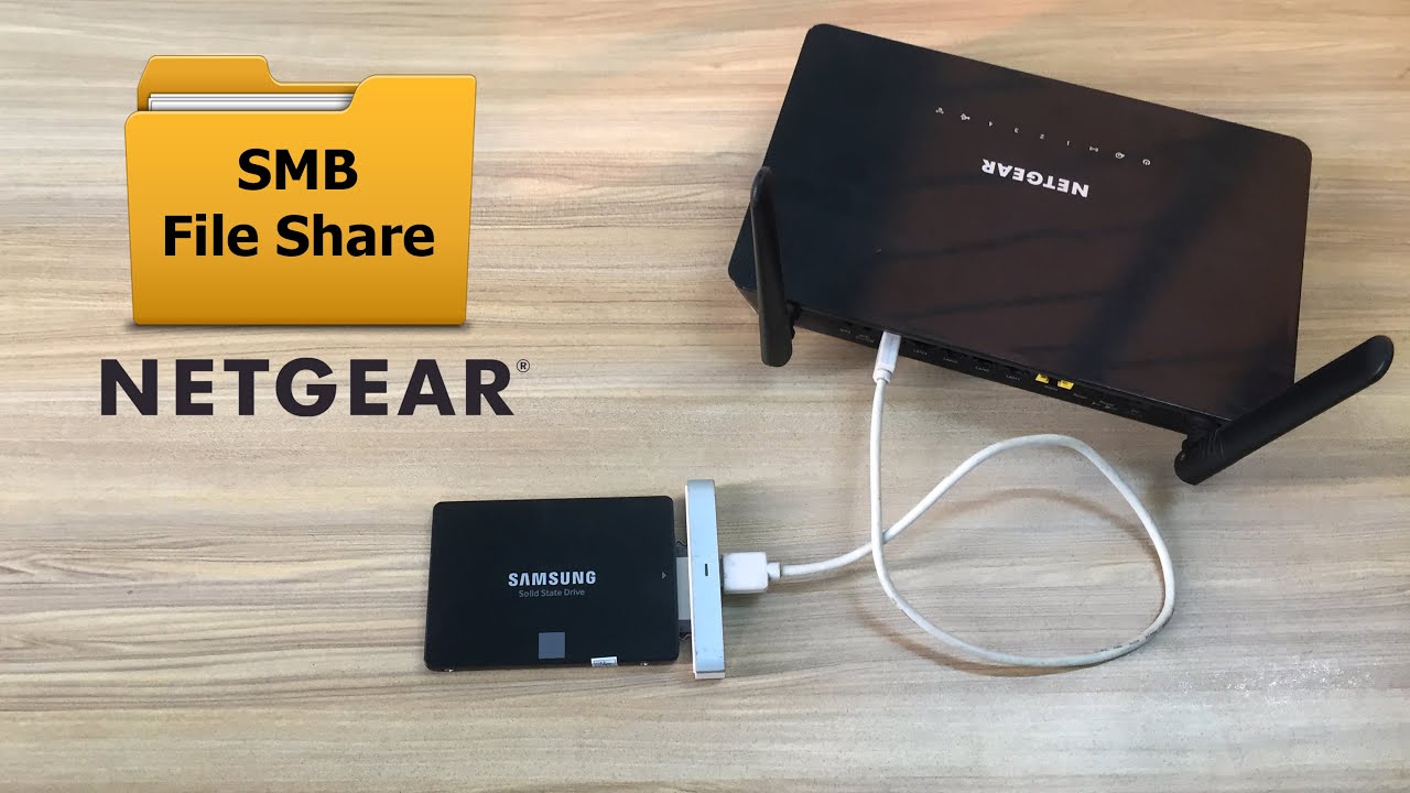 How to turn NETGEAR router into network storage server - YouTube