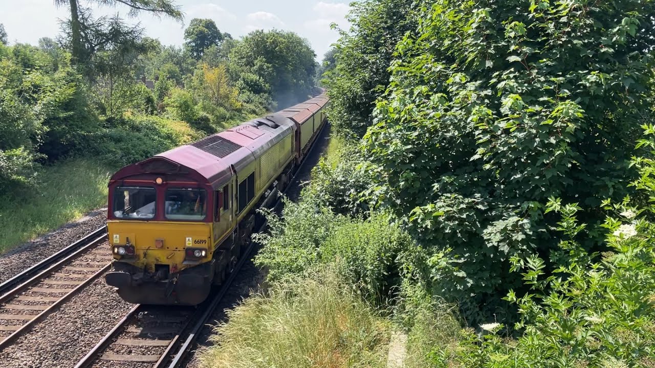 Class 66 | 66199 | DB Cargo UK - EWS Livery - YouTube
