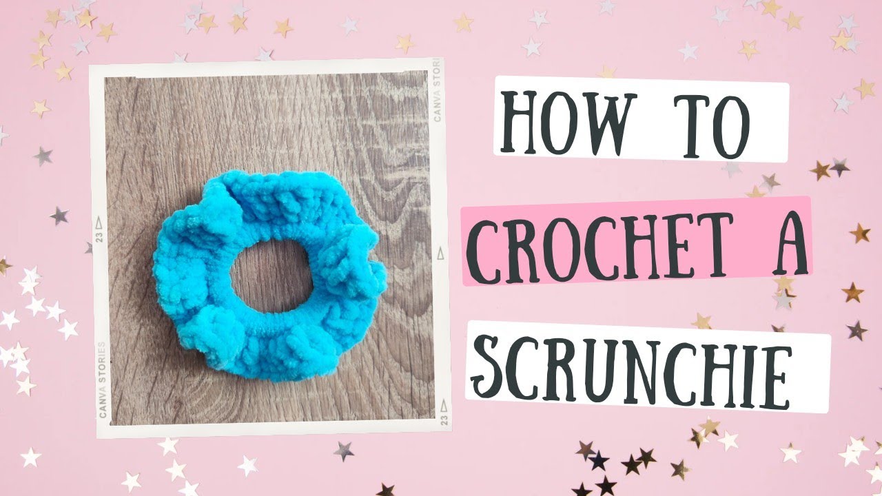 How to crochet a scrunchie/Step by step lesson/ Easy pattern/DIY - YouTube