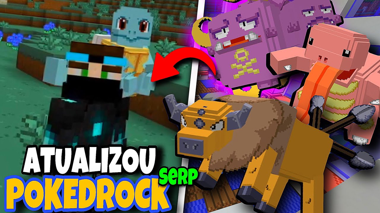 ATUALIZOU A POKEDROCK SERP 1.20 !!! 3°GERAÇÃO | MELHOR ADDON/MOD DE ...