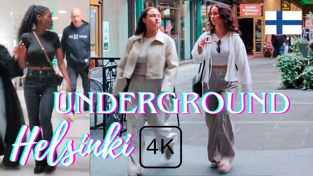 Helsinki Underground Walk, Summer 2025 Finland 4K - YouTube