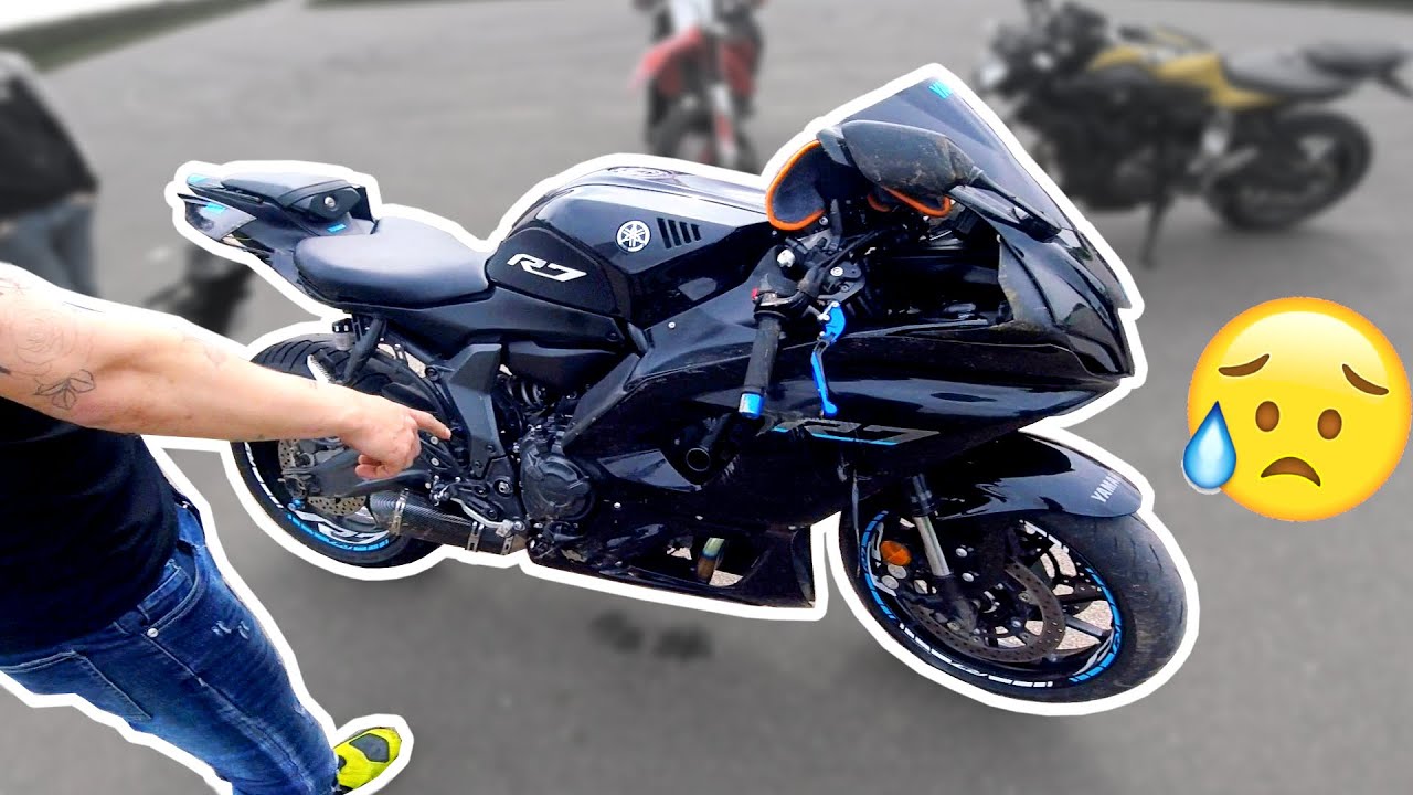 HE CRASHED HIS BRAND NEW YAMAHA R7! - YouTube