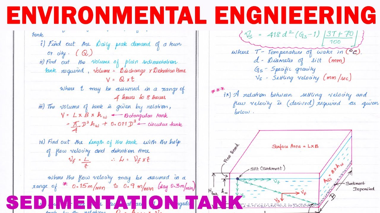 sedimentation tank design | sedimentation tank design consideration ...