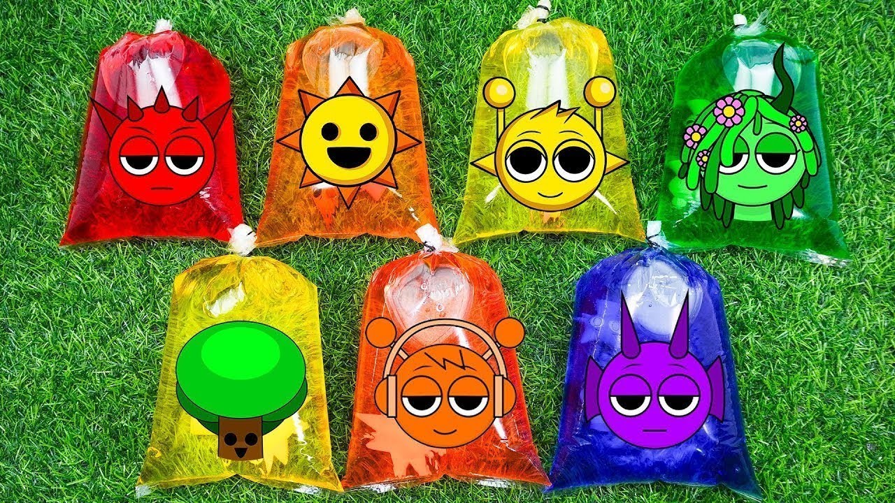 Sprunki Toys/Action Figures 🌈 | Rainbow Water Jelly ASMR Satisfying ...