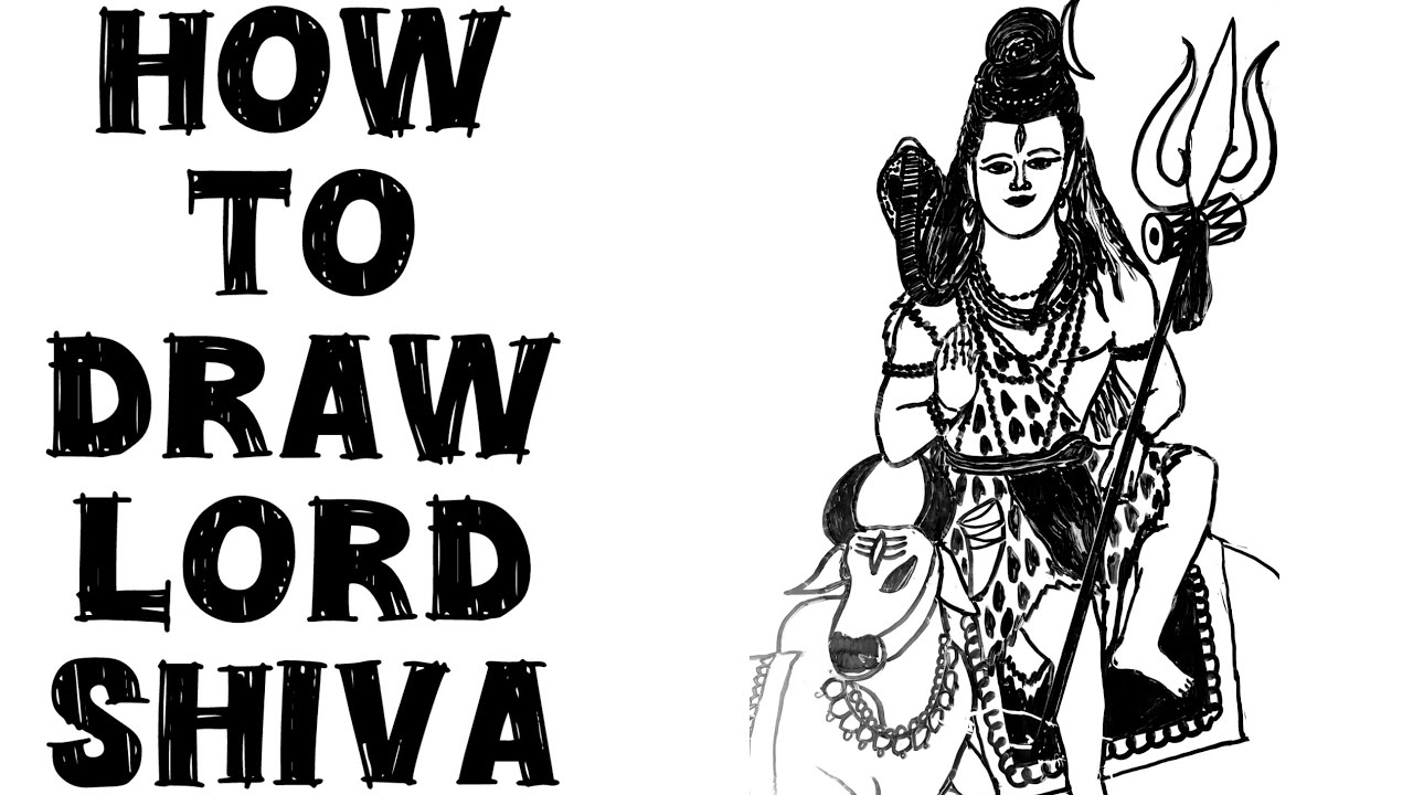 HOW TO DRAW LORD SHIVA 🕉️🔱🙏🏻 | BHOLENATH DRAWING | WHITEBOARD | EASY ...