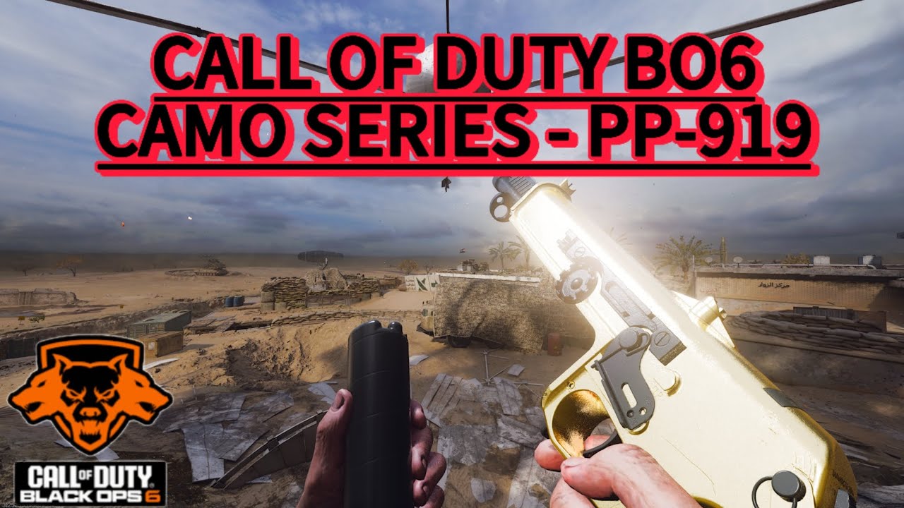 Call Of Duty BO6 camo series EP-24 - PP-919 - YouTube