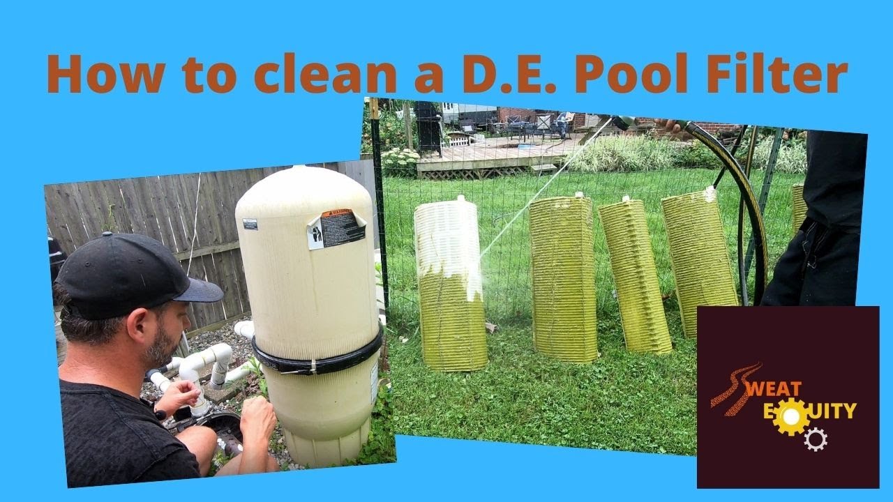 How to clean a D. E. FILTER for a swimming pool - YouTube