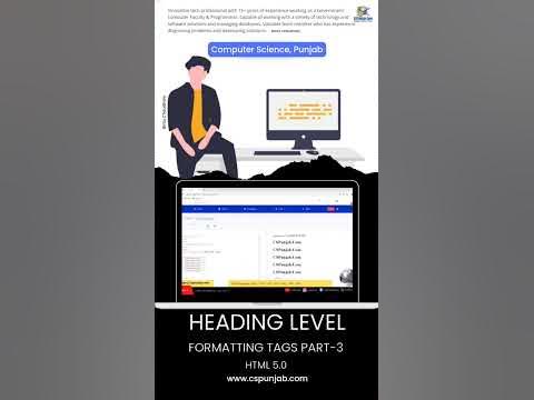 #4 Heading Level | Formatting Tags in Punjabi | #cspunjab - YouTube