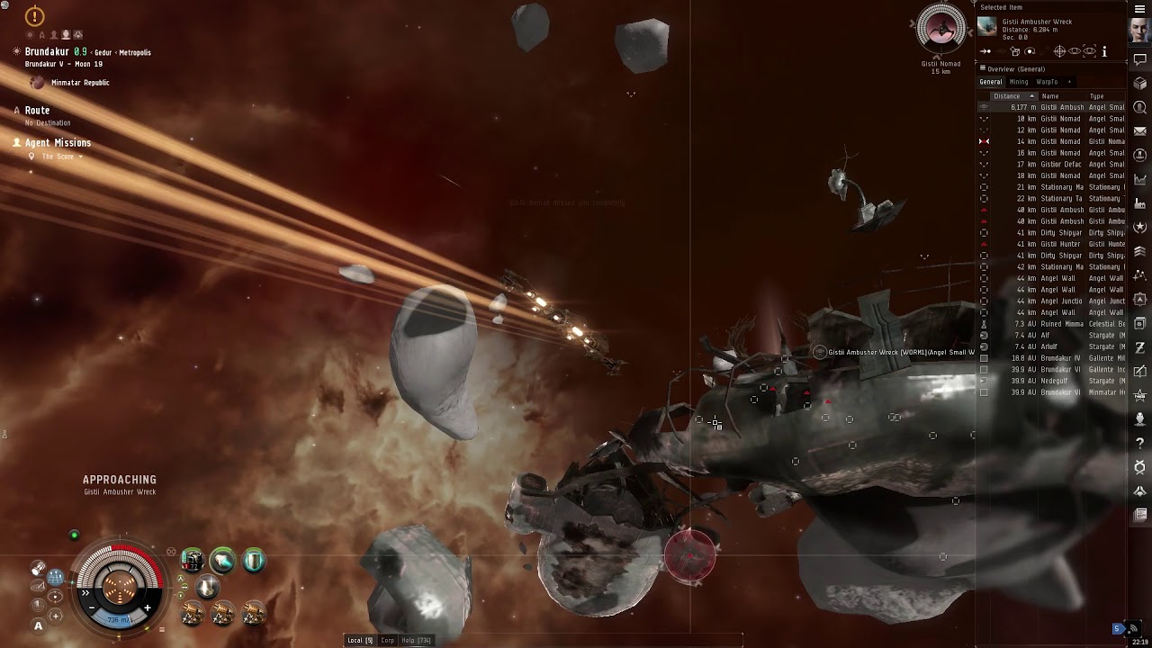 EVE Online The Score - Level 1 Mission - Angel Cartel - YouTube