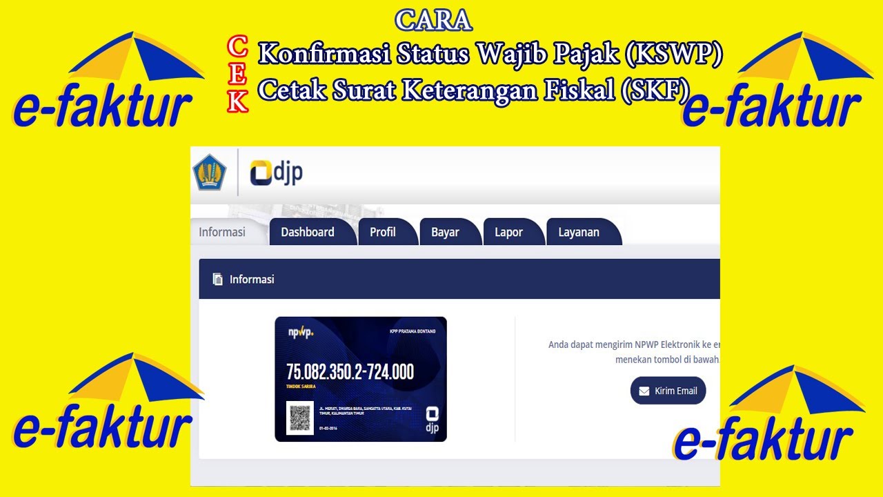 Cara Buat Keterangan Fiskal dan KSWP Pajak - YouTube