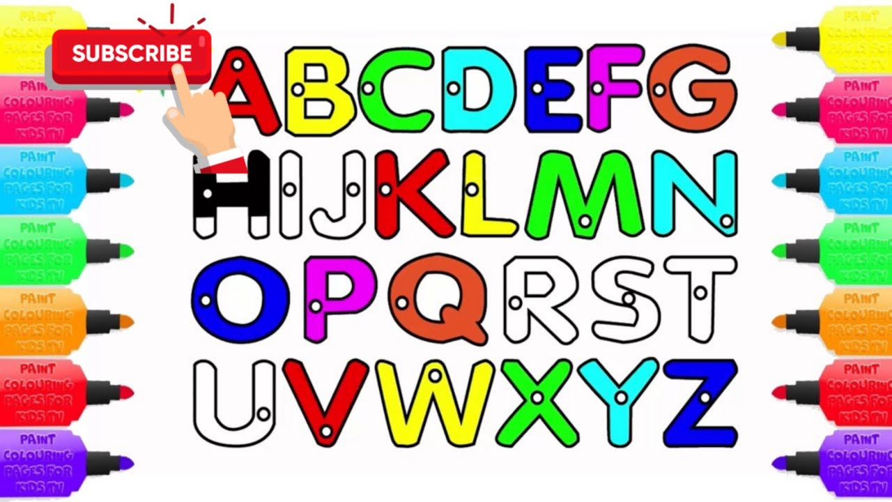 learn alphabet for kids | abcd | abc kids | learn colour name | #129 ...