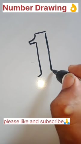 number drawing (1) | #1234 - YouTube