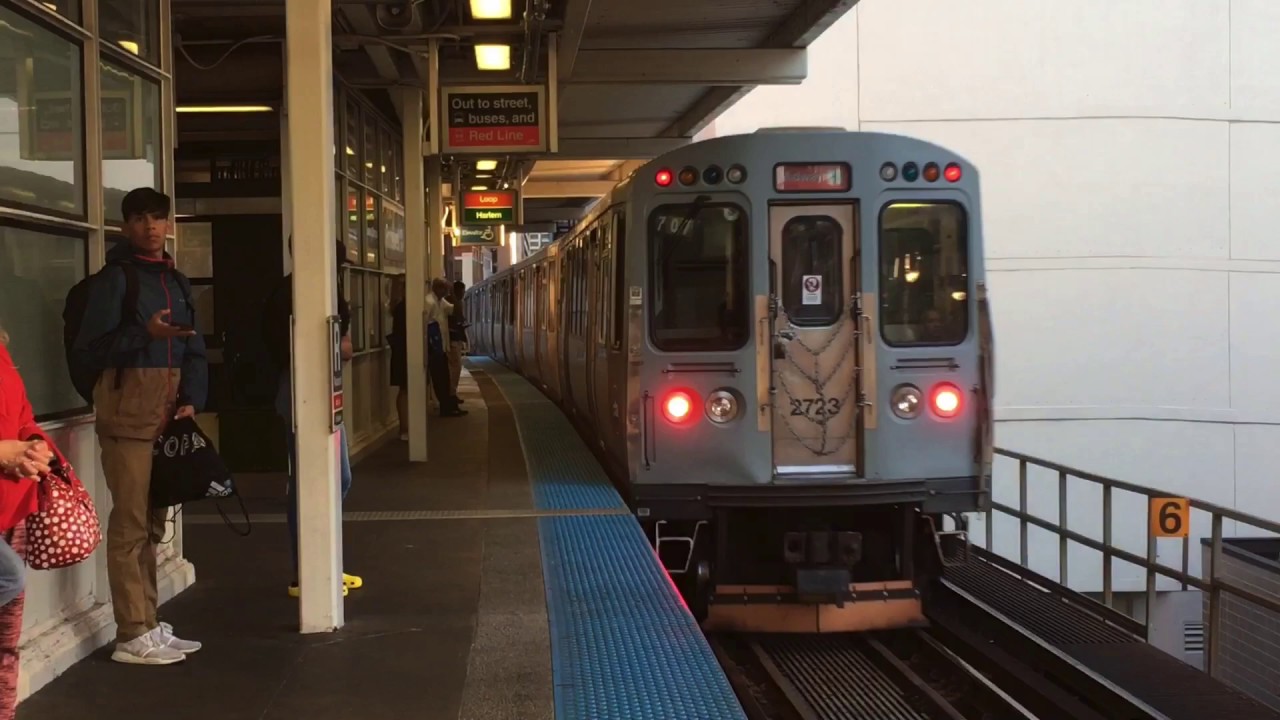 Chicago CTA: Green and Orange Line Trains at Roosevelt [HD 1080p] - YouTube