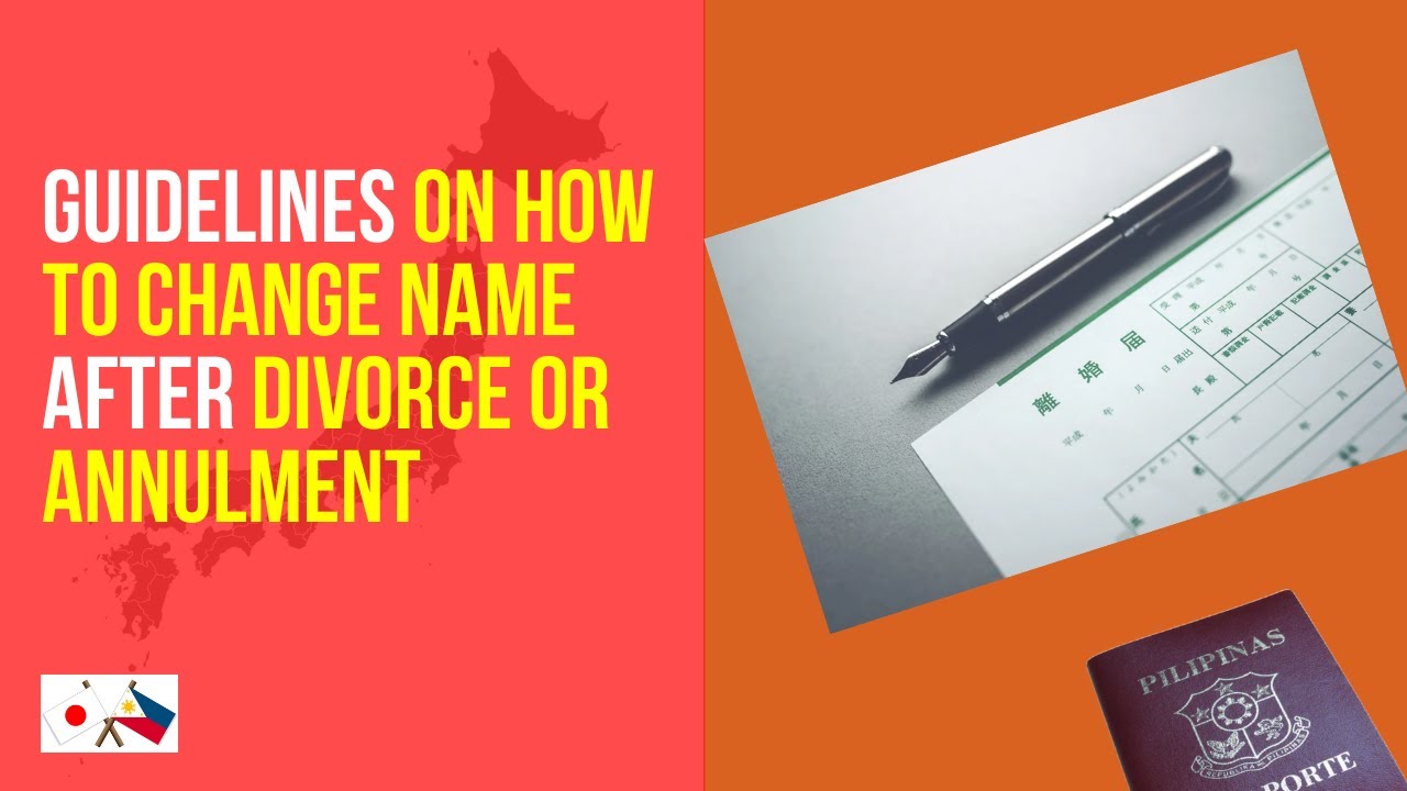 Guidelines on how to change name (After Divorce/Annulment) - YouTube