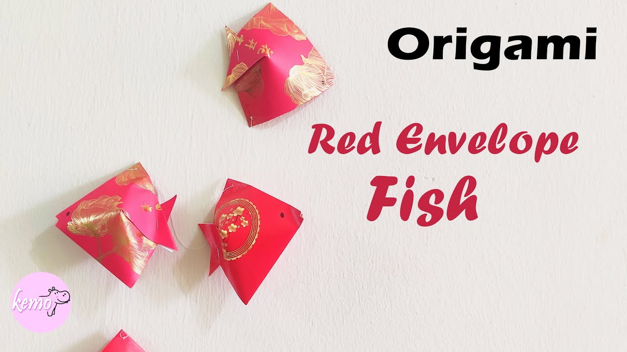 Easy Red Envelope Fish Origami 紅包魚 - Chinese New Year Crafts #Shorts ...