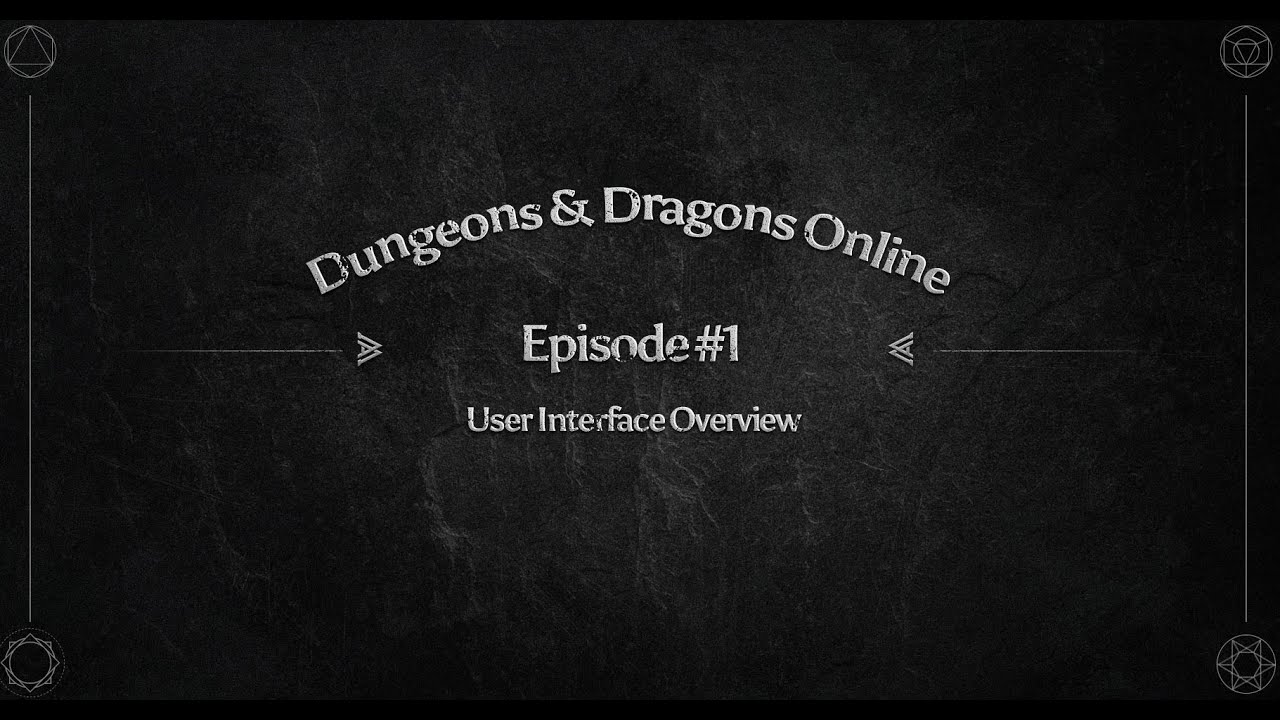 DDO Online - Episode #1 - UI Overview - YouTube