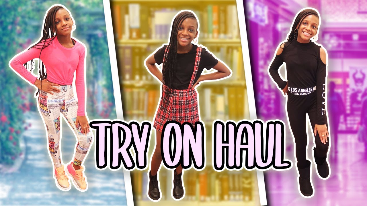 Easy Outfits Teen Try On Haul - YouTube