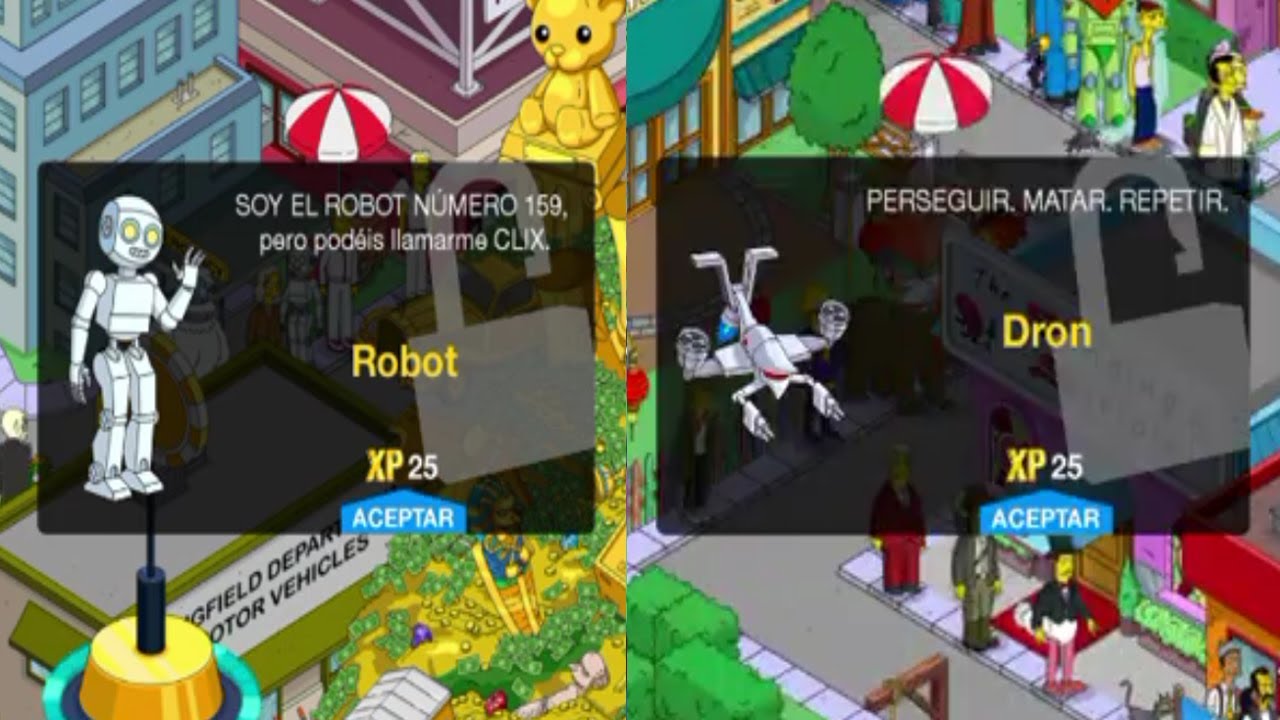 Robot y Dron - Los Simpson - Personajes'24 - YouTube