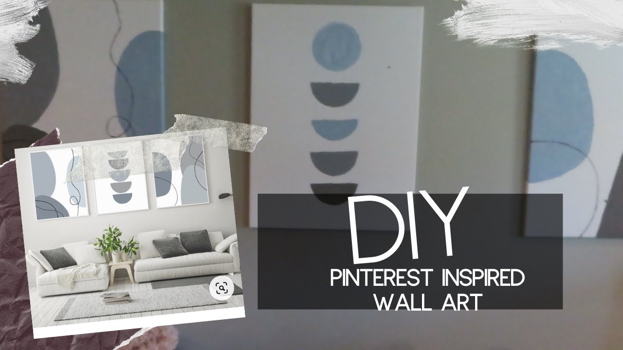 **MUST TRY*** - DIY Pinterest Inspired Wall Art - YouTube