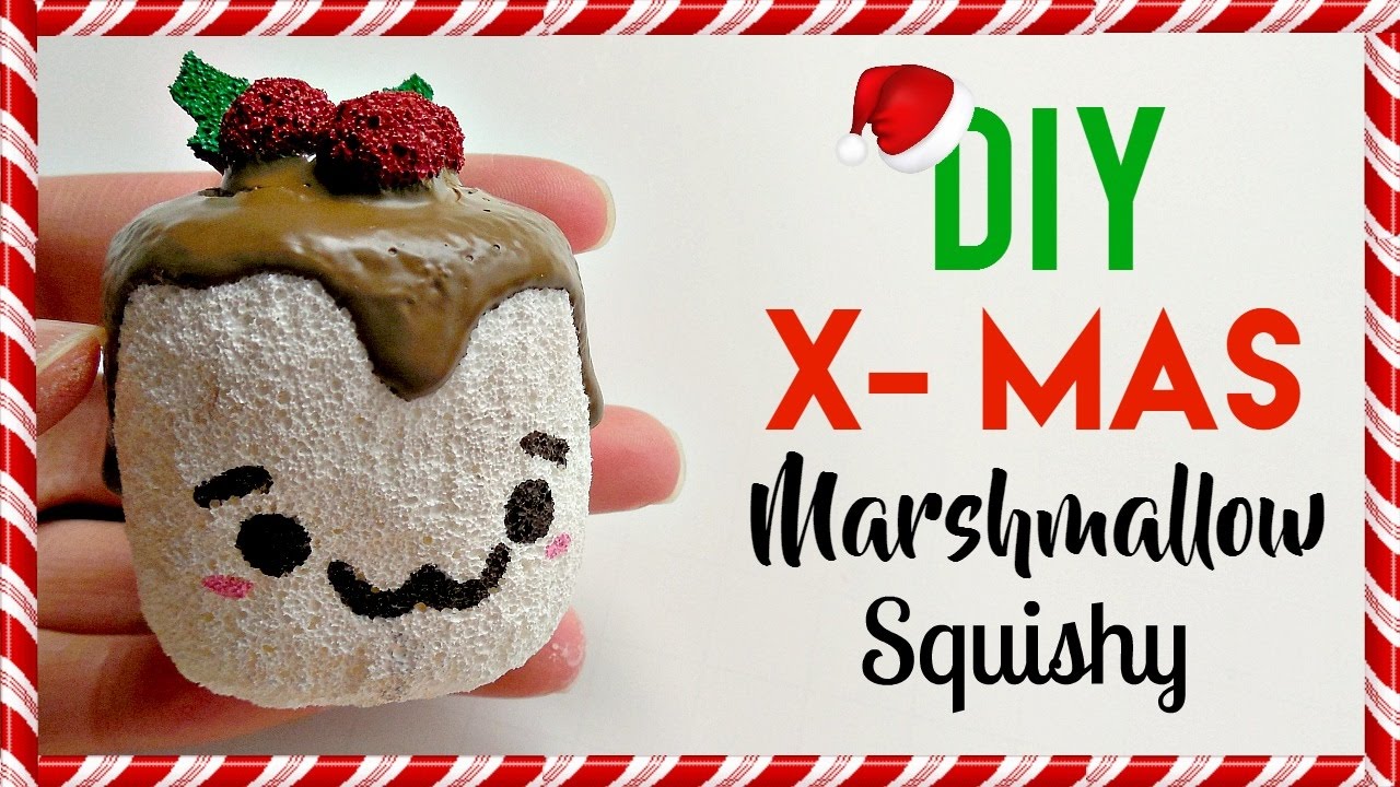 Festive Marshmallow Homemade Squishy | mishcrafts - YouTube